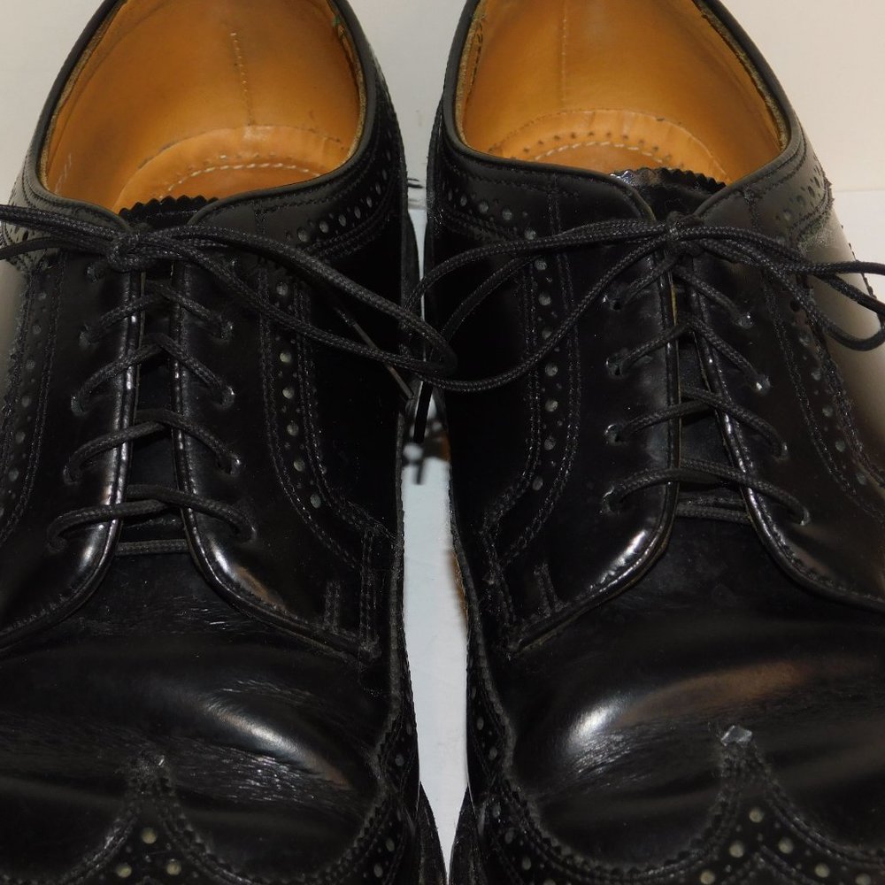 Stafford Men's Leather Wingtip Cap Toe Dress Shoes Bl… - Gem